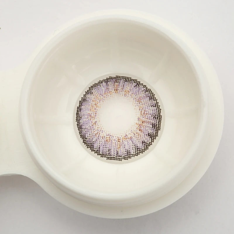 3 Tone Amethyst Purple Color Eye Contact Lenses - FreshGo Contacts