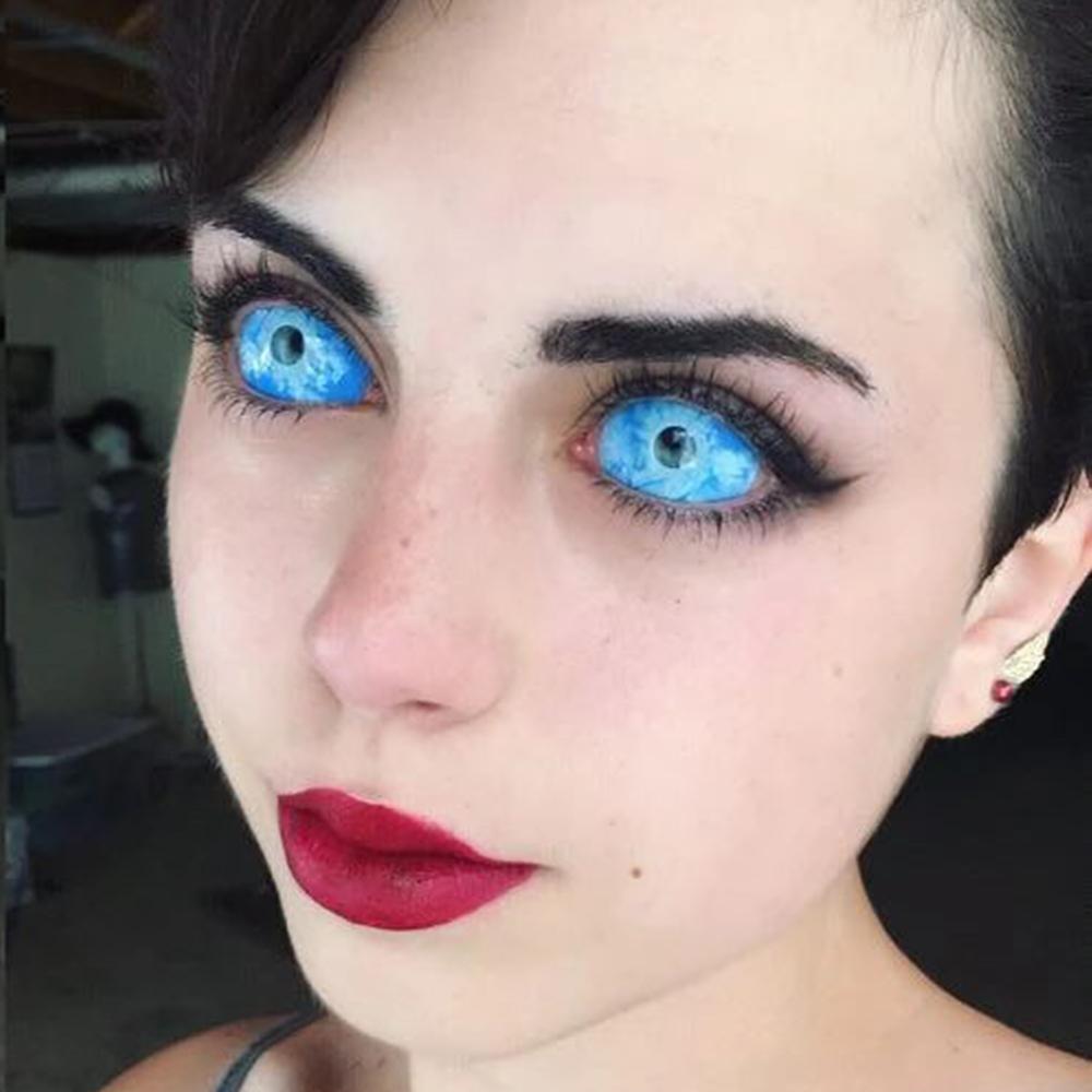 Ice Age Blue White Sclera Halloween Lenses – FreshGo
