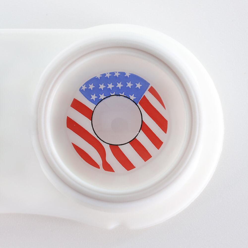 United States Flag Colored Contacts – FreshGo