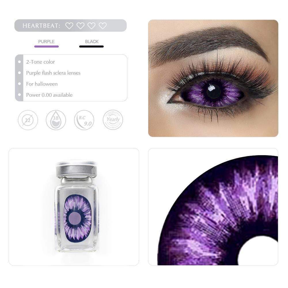 Purple Flash Sclera Halloween Lenses – FreshGo