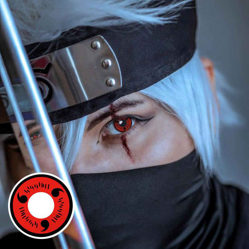 Naruto Sasuke Red Sharingan Cosplay Contacts – FreshGo