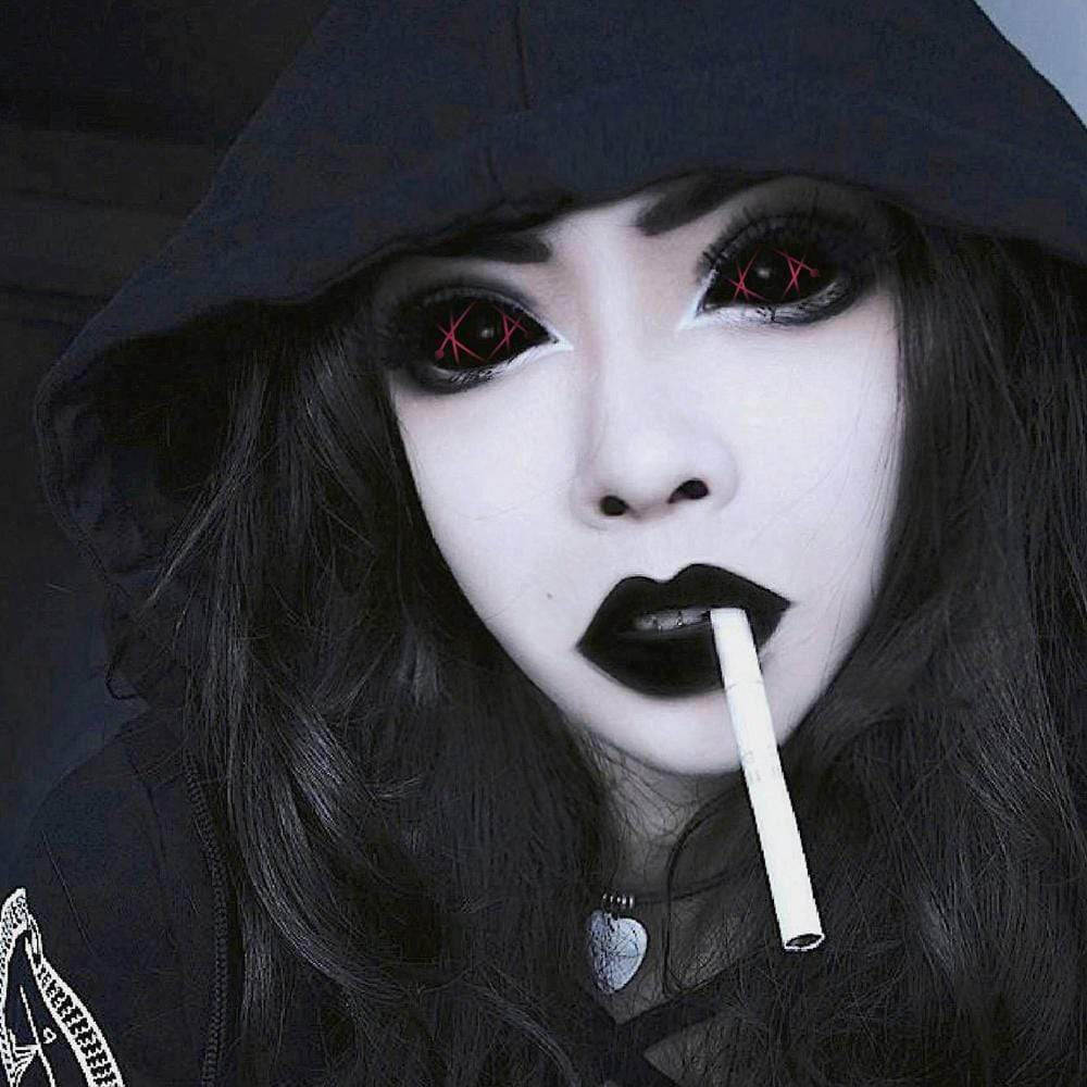 Red Star Trails Sclera Halloween Lenses – FreshGo